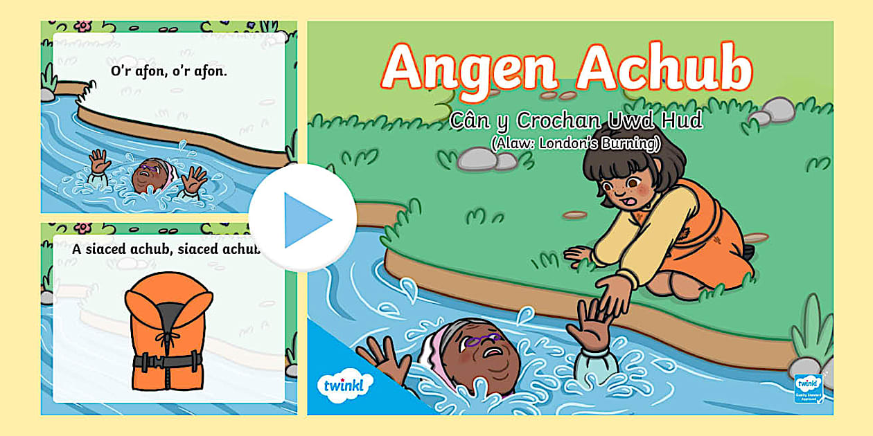 Pŵerbwynt Cân y Crochan Uwd Hud: Dewch i Achub - Twinkl
