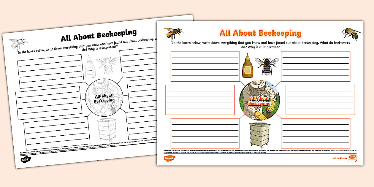 All About Beekeeping Mind Map (teacher made) - Twinkl
