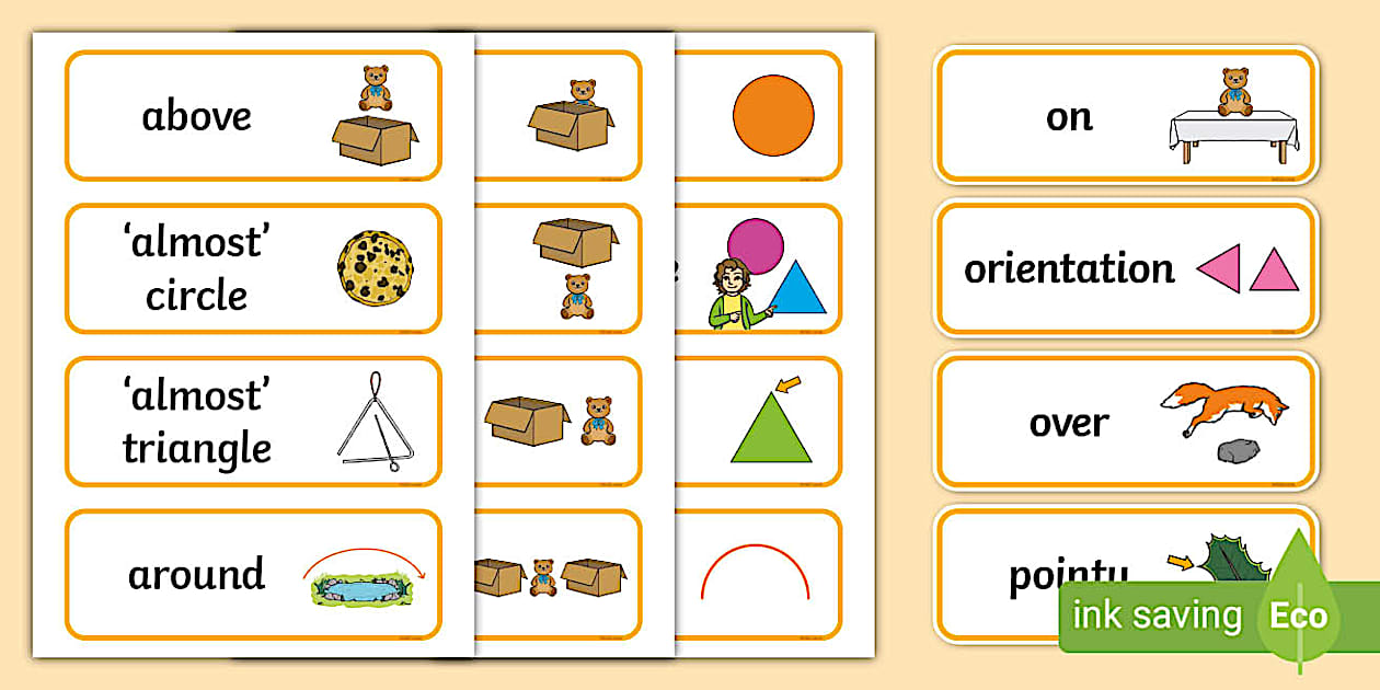 👉 EYFS Maths Word Cards: White Rose Maths Circles & Triangles
