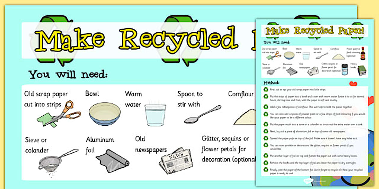 How to Make Paper from Recycled Materials - Instructions