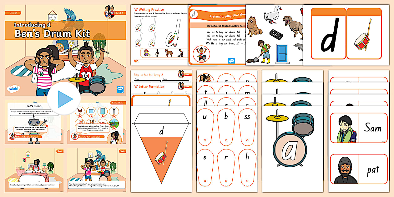 NZ Phonics: Level 2: Week 2: Lesson 4: 'd' (teacher made)
