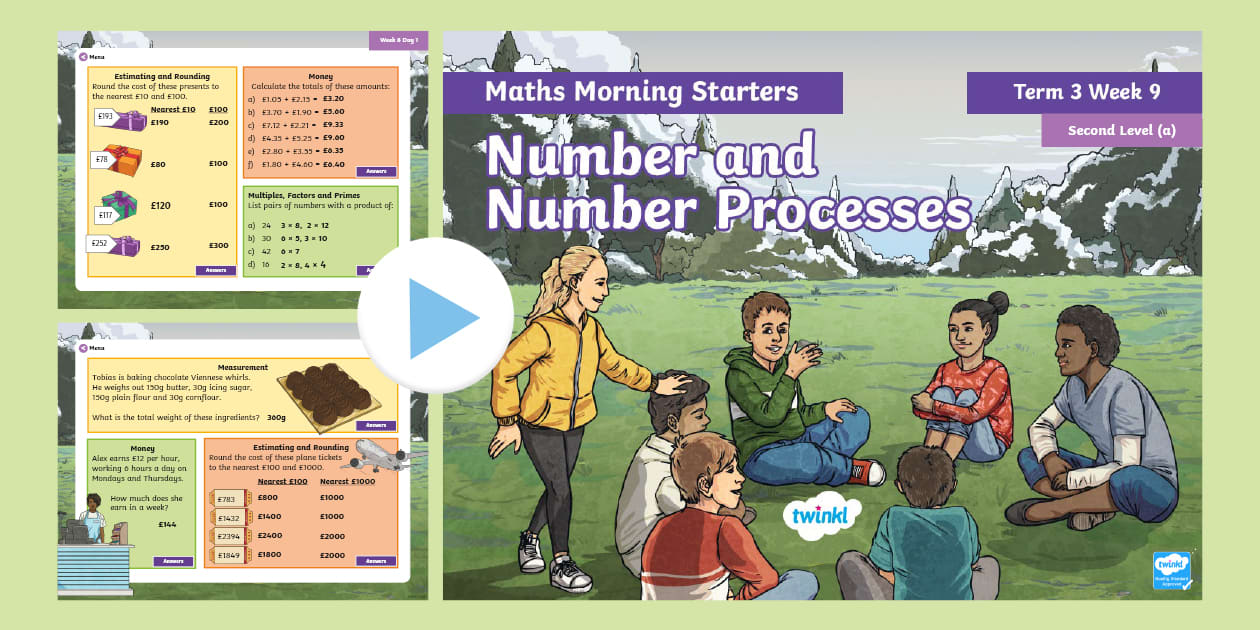 Maths Morning Starters Second (a) Term 3 Week 9 PowerPoint