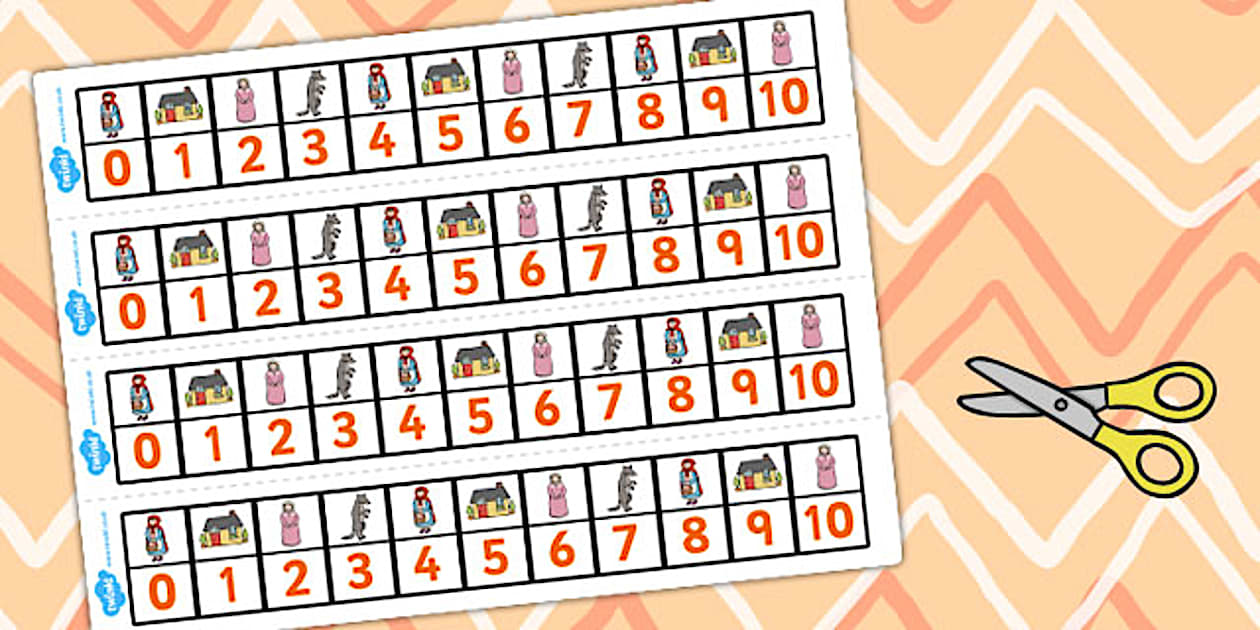 Little Red Riding Hood Number Track 0-10 (teacher made)