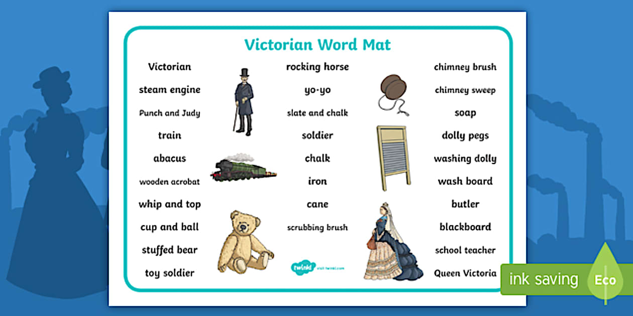 Victorian Word Mat - Primary Resource (Hecho por educadores)
