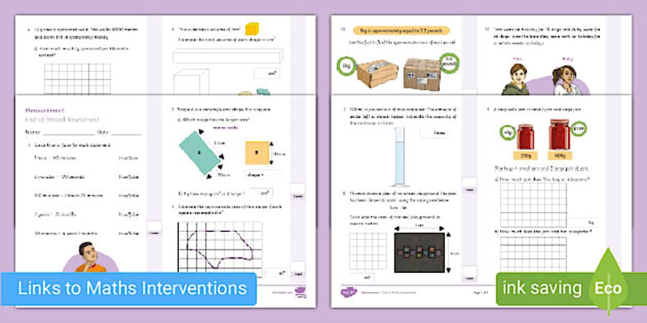 👉 End-of-Unit Measurement Assessment Year 5 | Twinkl | KS2