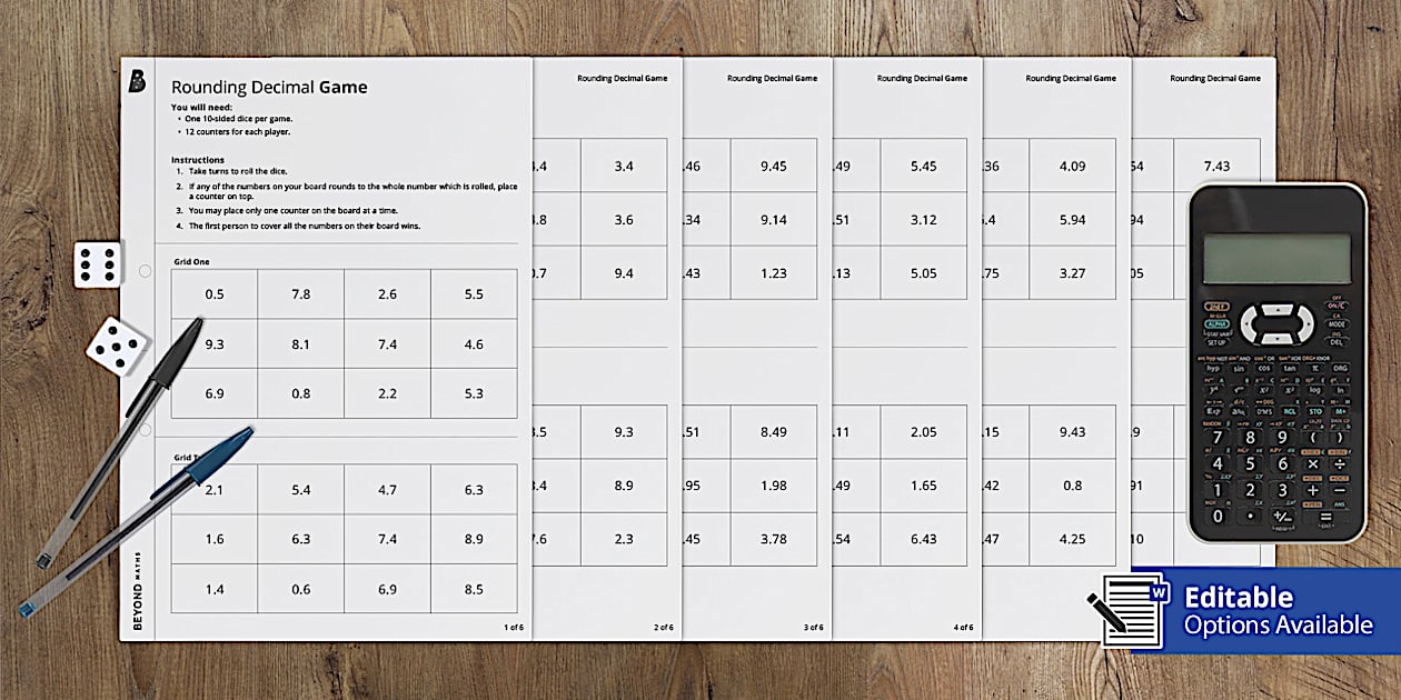 Rounding Decimals Game (Teacher-Made) - Twinkl