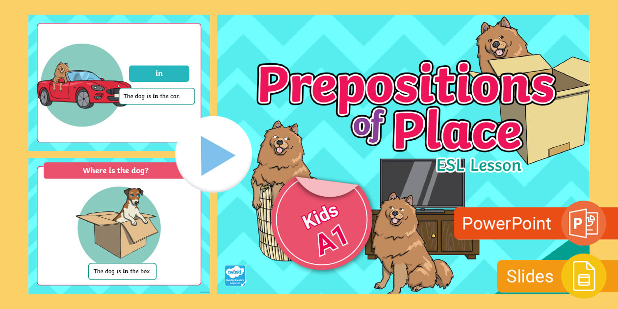 Kids ESL Prepositions of Place Lesson (Hecho por educadores)