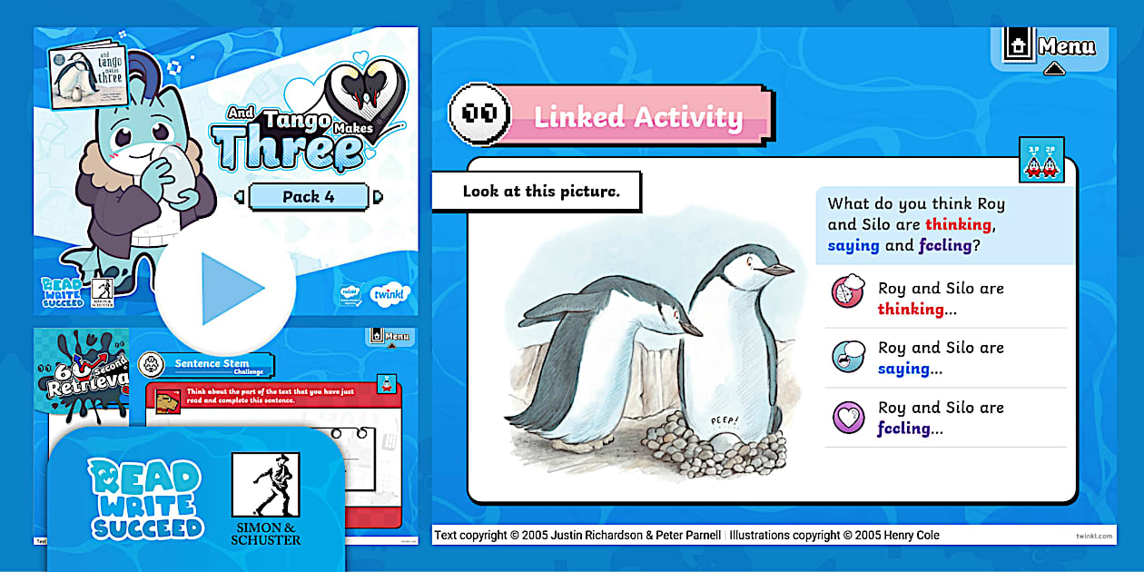 FREE! - And Tango Makes Three Whole-Class Guided Reading Pack 4 [Y2]