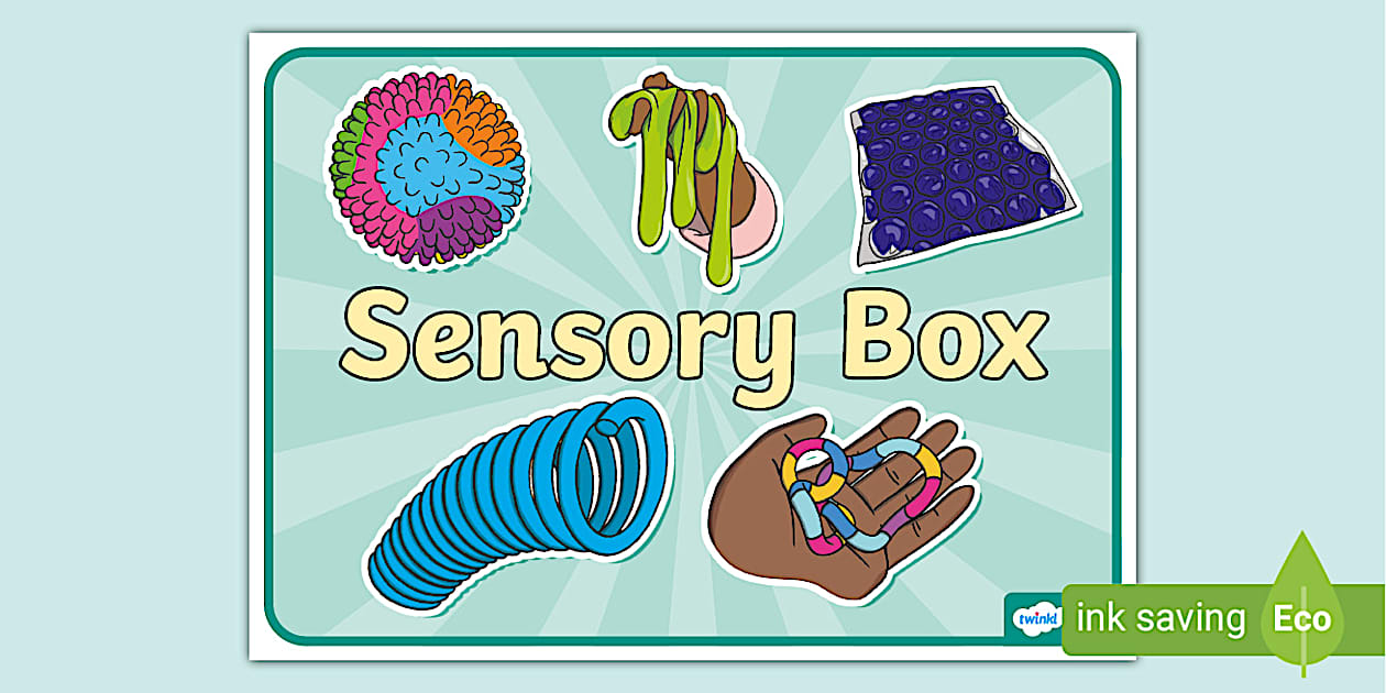 Sensory Box Label, Sensory Toys, Sensory Resources - Twinkl