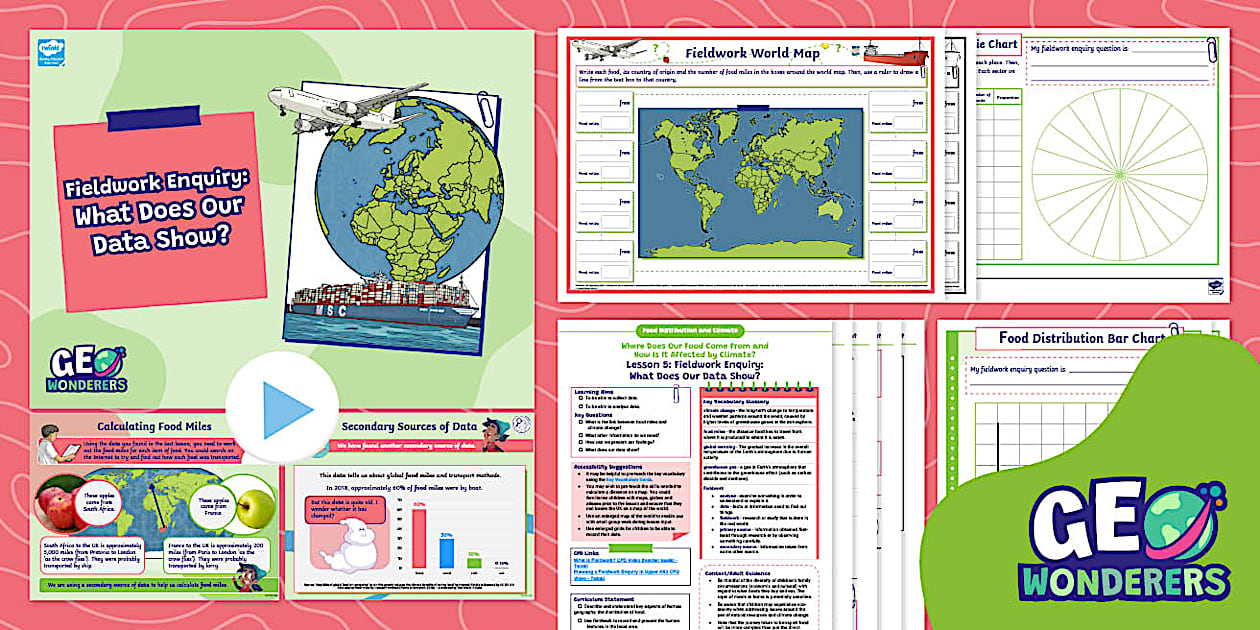 Geo Wonderers KS2: Food Distribution & Climate Lesson Pack 5
