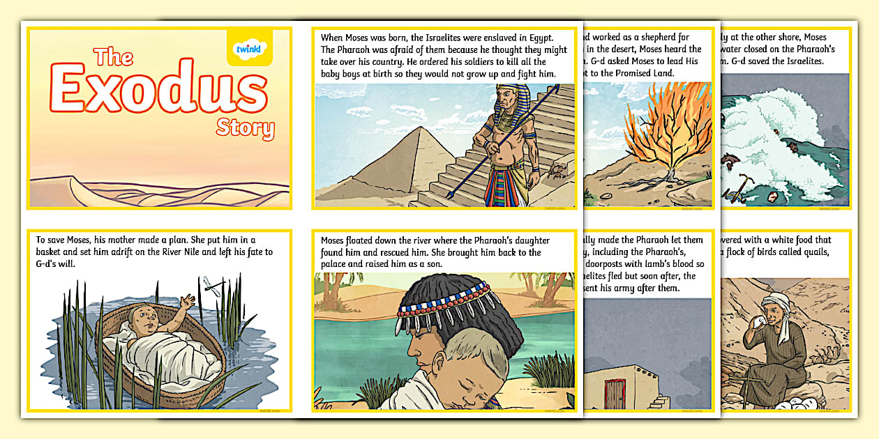 Exodus Story Cards (professor feito) - Twinkl
