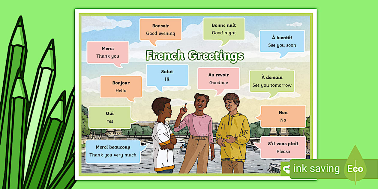 👉 French: Greetings Display - KS2