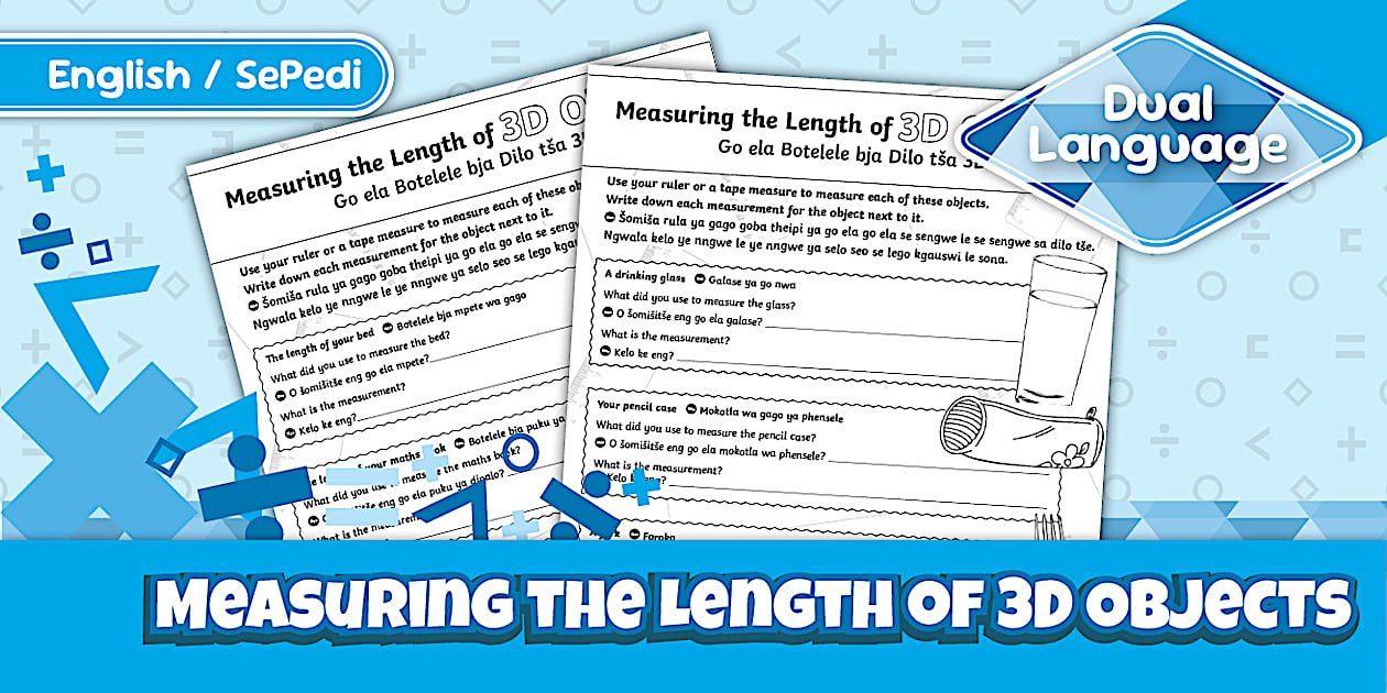 Grade 4 Maths Measuring the Length of 3D Objects Sepedi/Eng