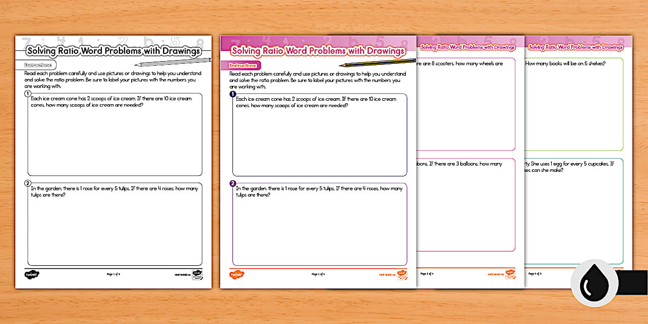 Ratios Activity Centre: Solving Story Problems with Drawings