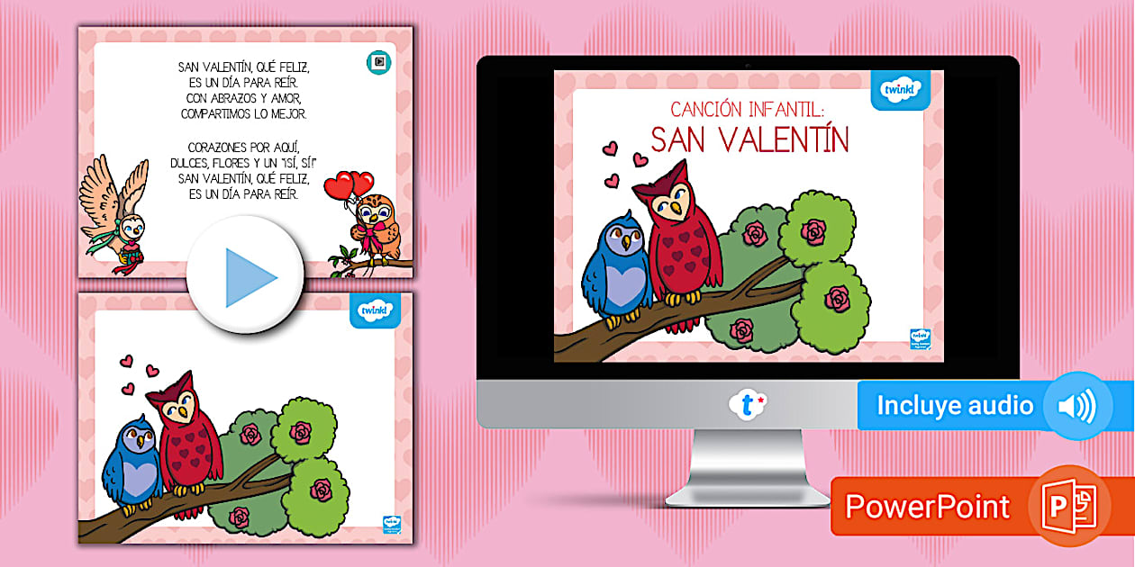 Canción infantil: San Valentín (teacher made) - Twinkl