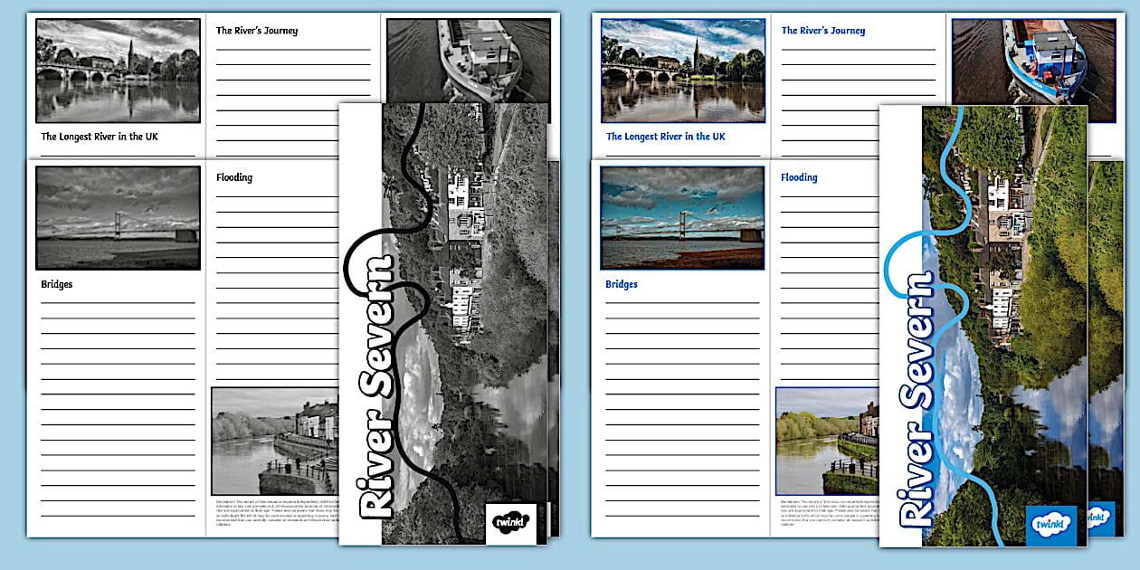 River Severn Leaflet Template (teacher made) - Twinkl