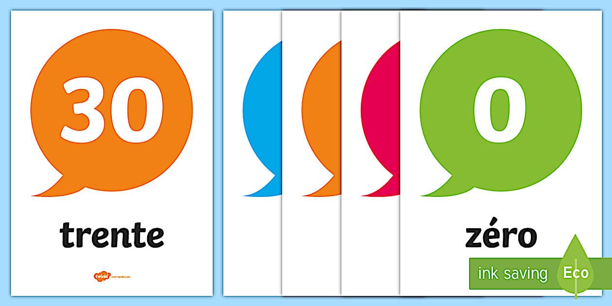 French Numbers 1-30 Worksheet | Twinkl (teacher made)