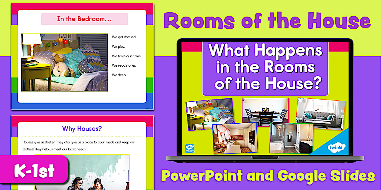 Rooms of the House PowerPoint & Google Slides for K-1st