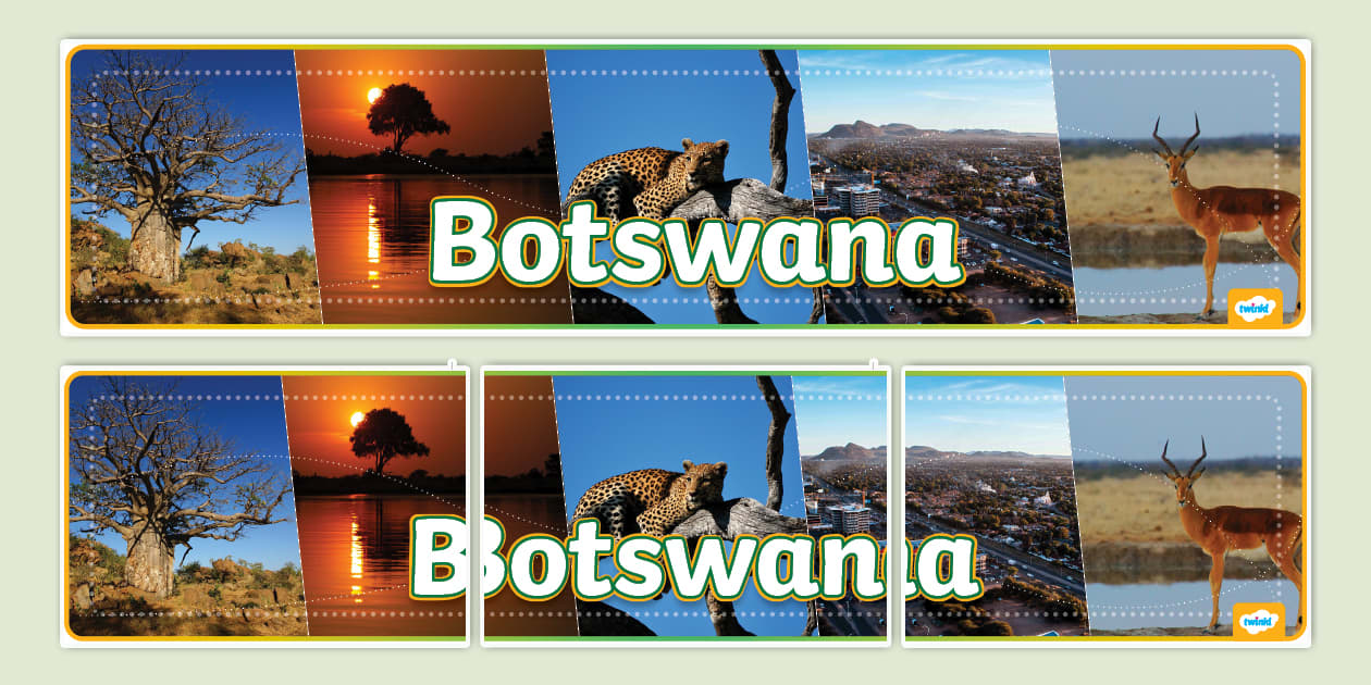 Botswana Photo Display Banner - Twinkl Display - Twinkl
