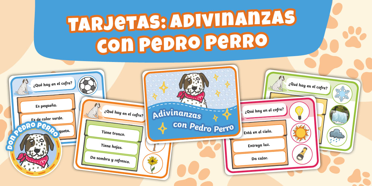 Tarjetas de Adivinanzas | Pedro Perro | Perro Influencer