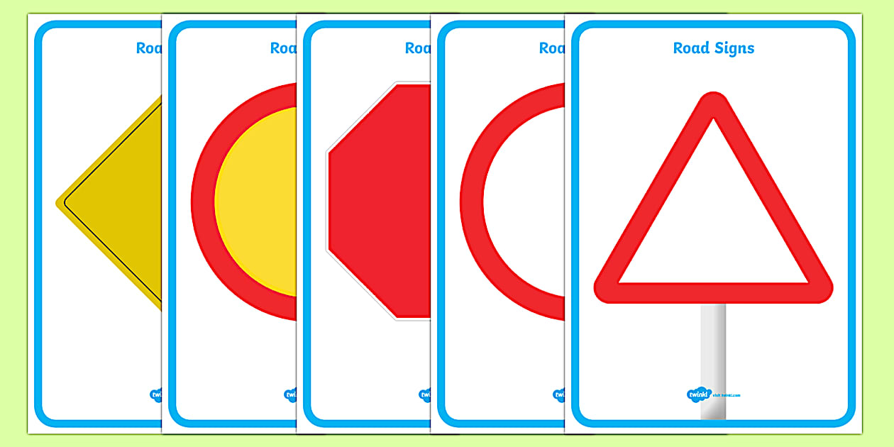 Road Sign Templates | Display Resources | Twinkl - Twinkl