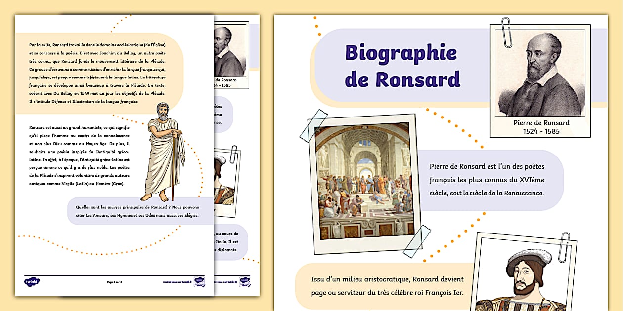 Biographie de Ronsard