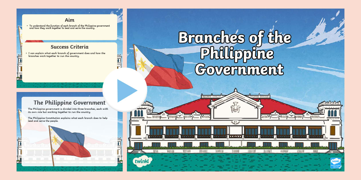 Branches of the Philippine Government PowerPoint - Twinkl
