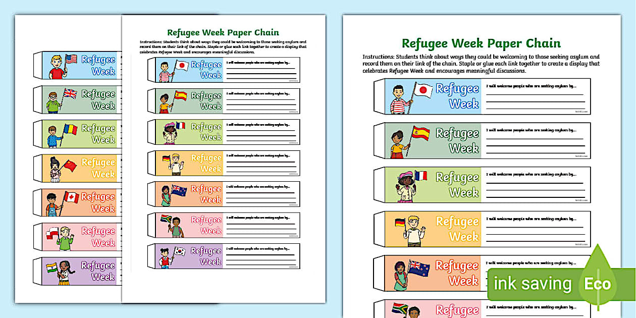 Refugee Week Paper Chain