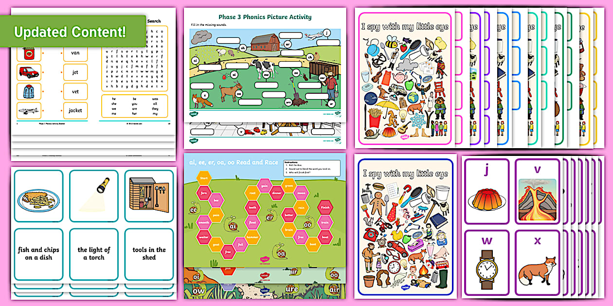 Phase 3 Letters and Sounds Activity Planning Pack - Twinkl
