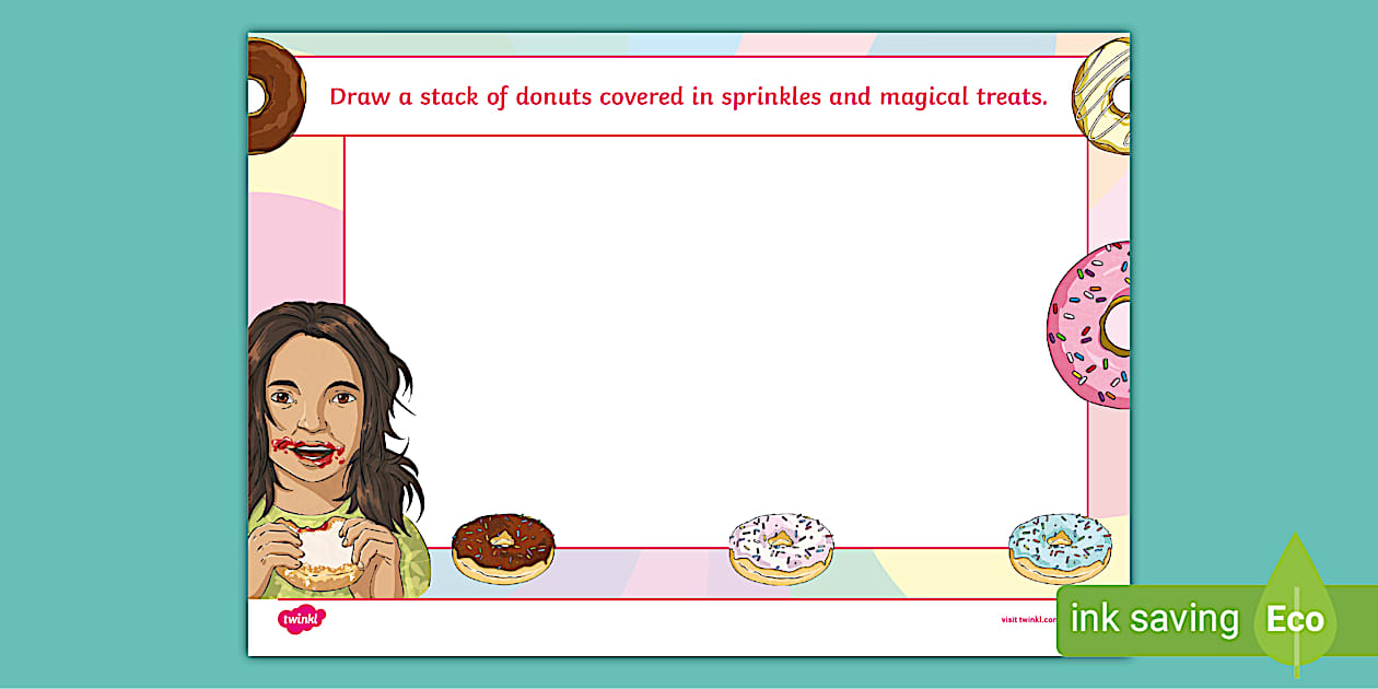Donut Drawing Prompt | Twinkl Drawing Prompts | Twinkl