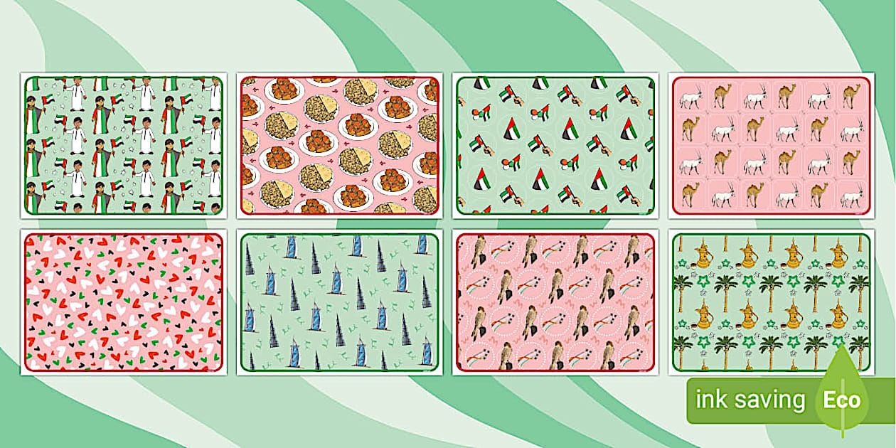UAE National Day Placemats (teacher made) - Twinkl