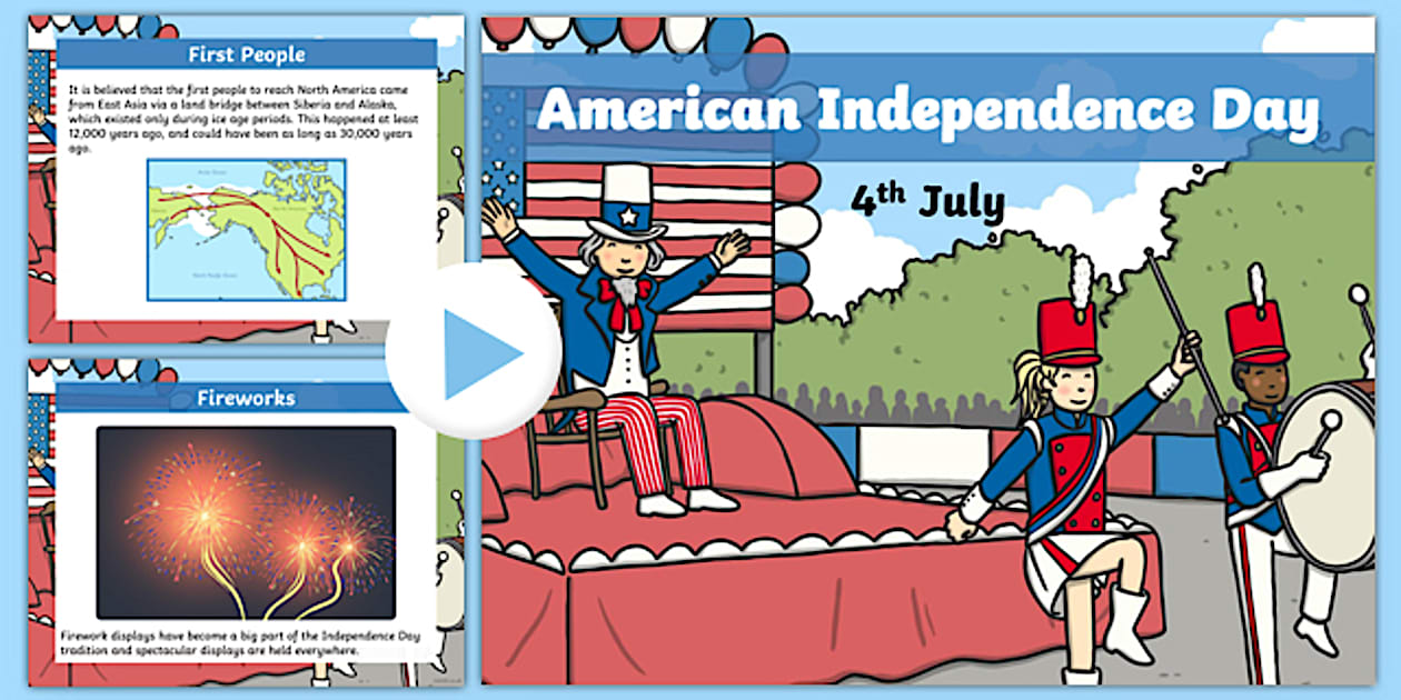 American Independence Day PowerPoint (teacher made) - Twinkl