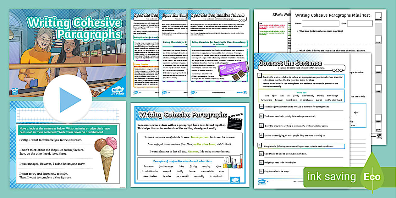 PlanIt Y5 SpaG Lesson Pack: Writing Cohesive Paragraphs