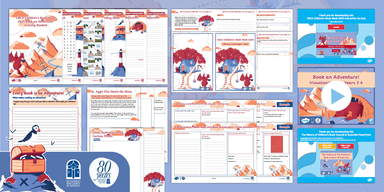 CBCA Book Week 2025 Library Pack 3-6 - Events (teacher made)