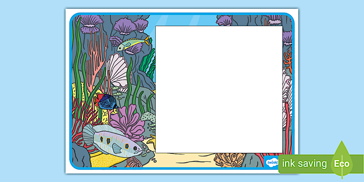 Fish Picture Frame (teacher made) - Twinkl