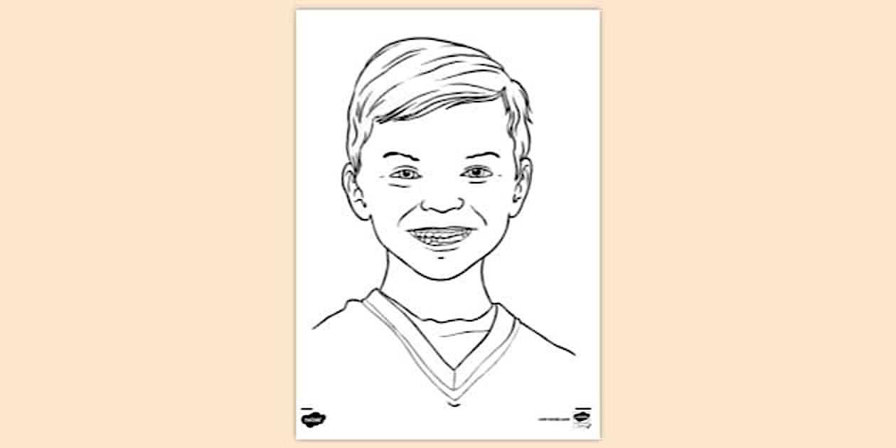 Blonde Boy Colouring | Colouring Sheet (teacher made)