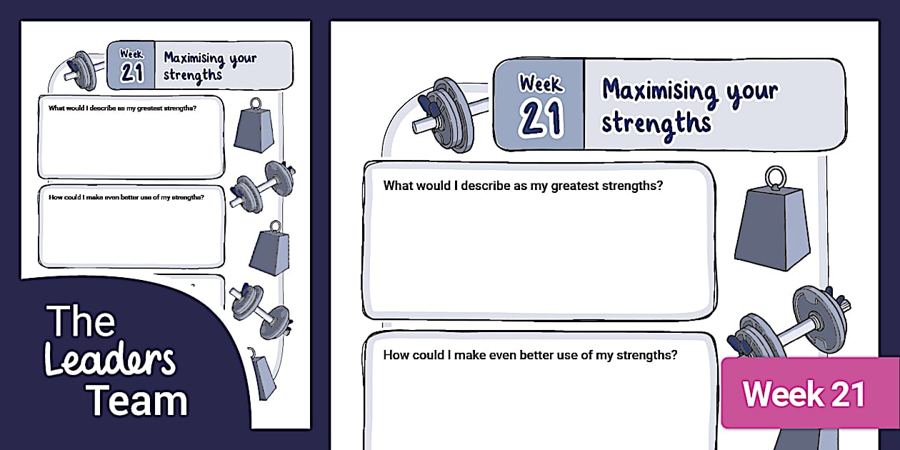 Leader's Journal: Maximising Your Strengths (Week 21)