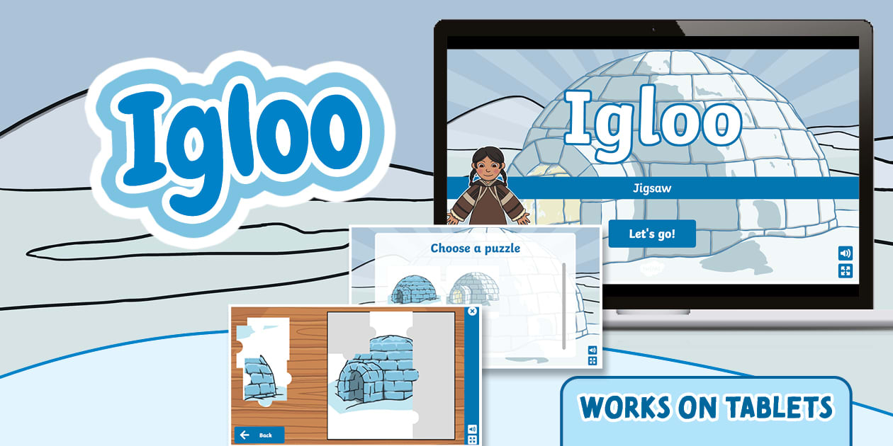 * NEW * Igloo Interactive Jigsaw Puzzle - Twinkl