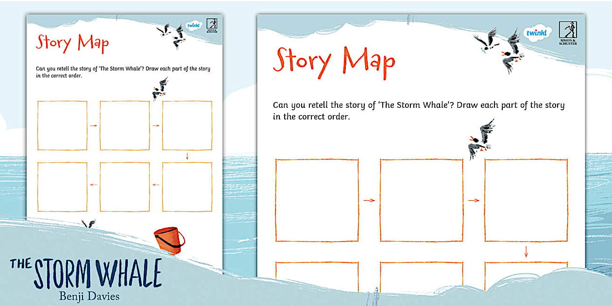 The Storm Whale Story Map | Simon & Schuster | Benji Davis