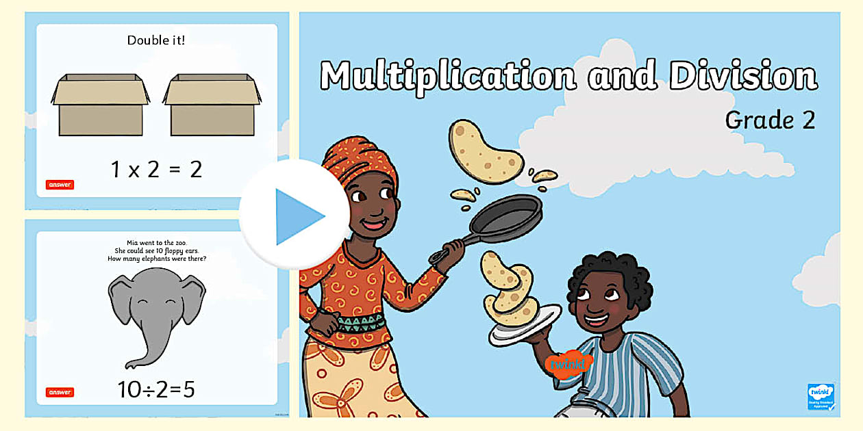Multiplication and Division PowerPoint Grade 2 - Twinkl