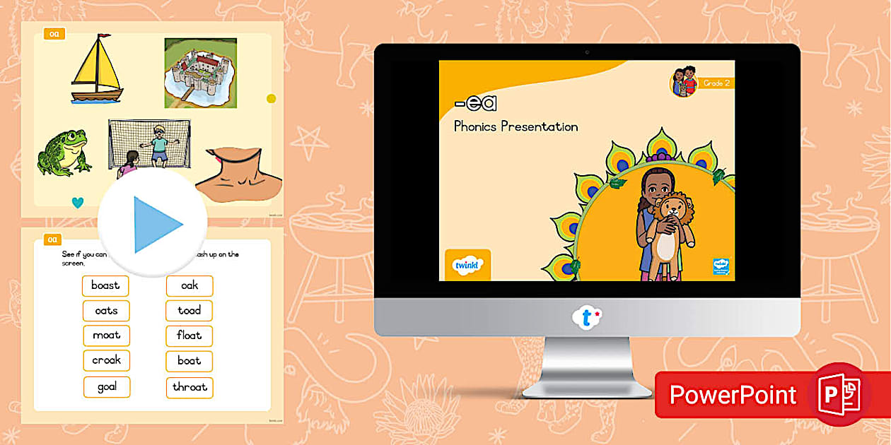 Grade 2 Phonics: ea PowerPoint Presentation (teacher made)