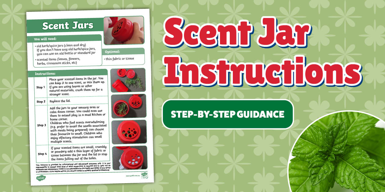 Scent Jar Instructions