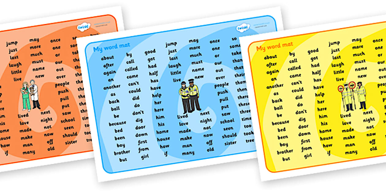 Jobs - People Who Help Us Word Mat - ESL Jobs Word Mat