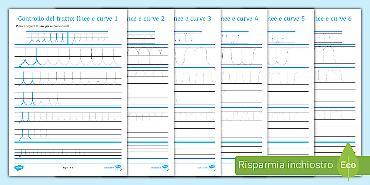Controllo del tratto con linee e curve (teacher made)