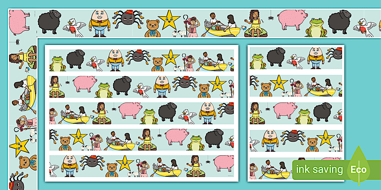 Nursery Rhyme Display Borders | Twinkl (teacher made)