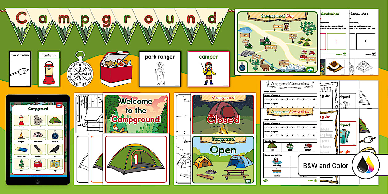 Camping Dramatic Play Pack (teacher made) - Twinkl