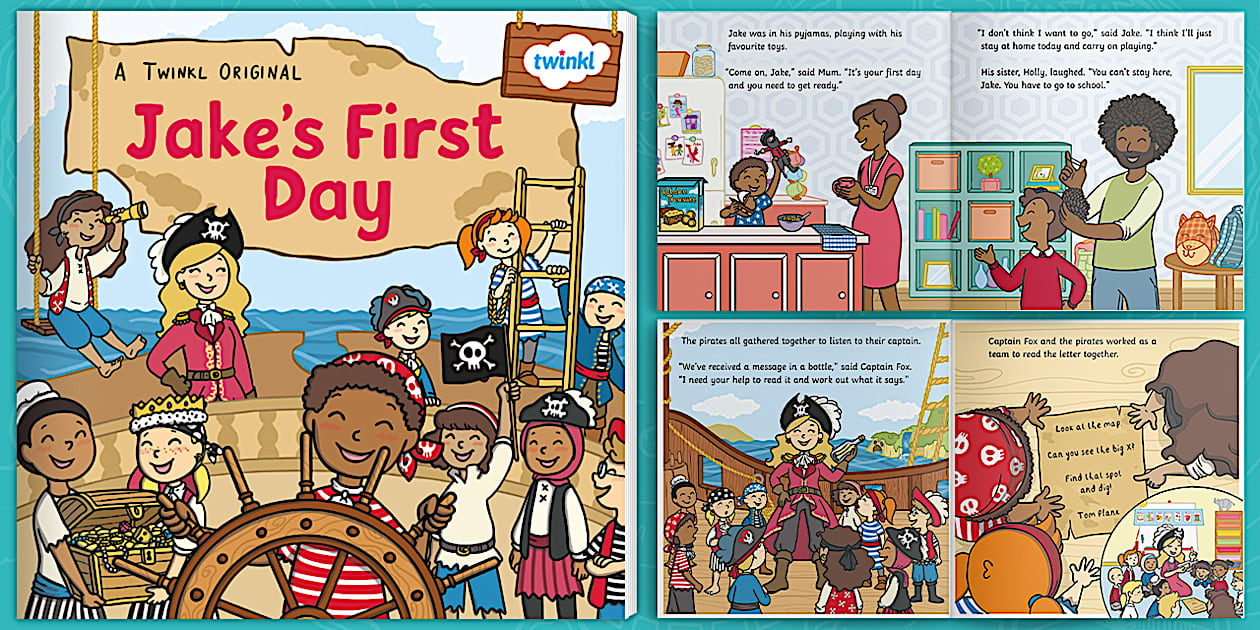 Starting School/Pirate Story for Kids | Jake's First Day