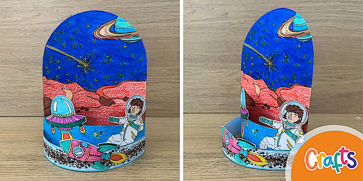 3D Space Colouring (teacher made) - Twinkl