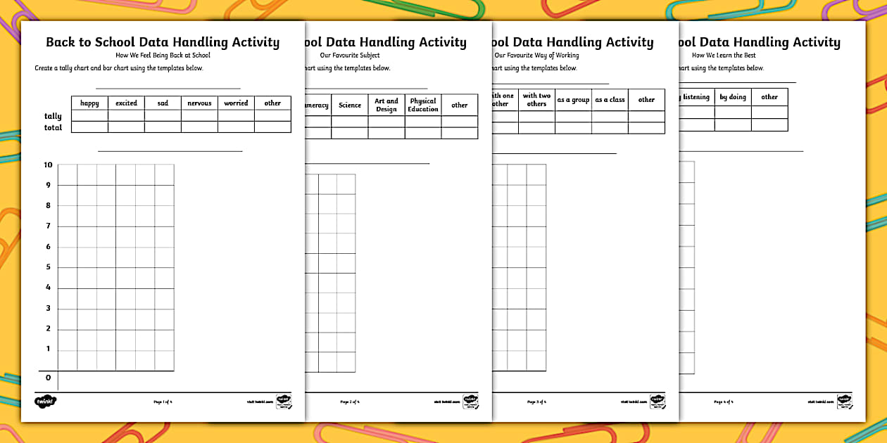Back-to-School Data Handling Activity (professor feito)