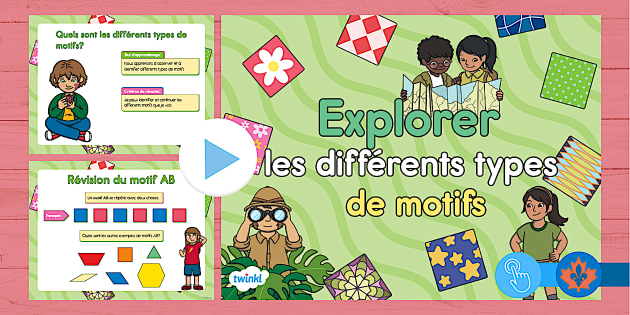 Introduction to Algebra PowerPoint 3 Grade 1 French - Twinkl